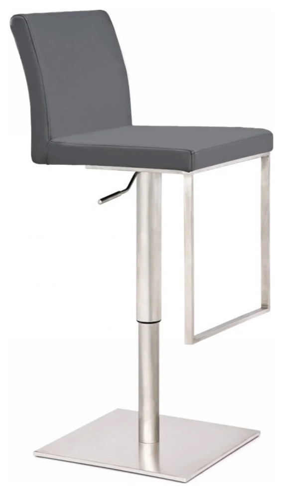 Johnny Modern Gray Bar Stool, Set of 2 - Contemporary - Bar Stools And ...