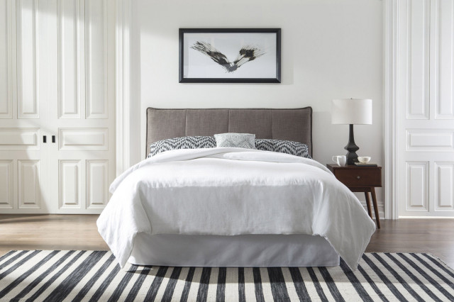 Modus Geneva E King Adona Headboard Bed, Dolphin, E King - Transitional ...