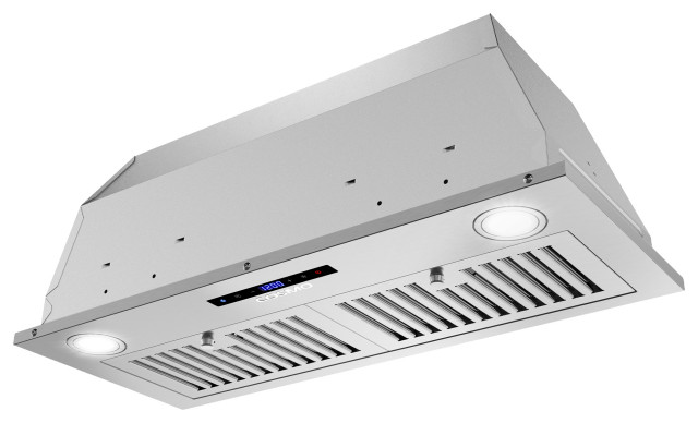 30 in. Insert Range Hood with Soft Touch Controls in Stainless Steel ...