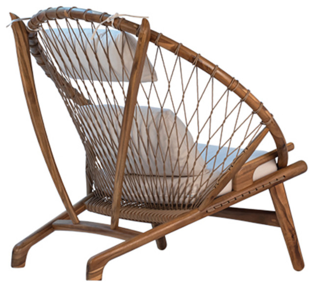 Mayan Sunset Rope Chair - Beach Style - Armchairs And Accent Chairs ...