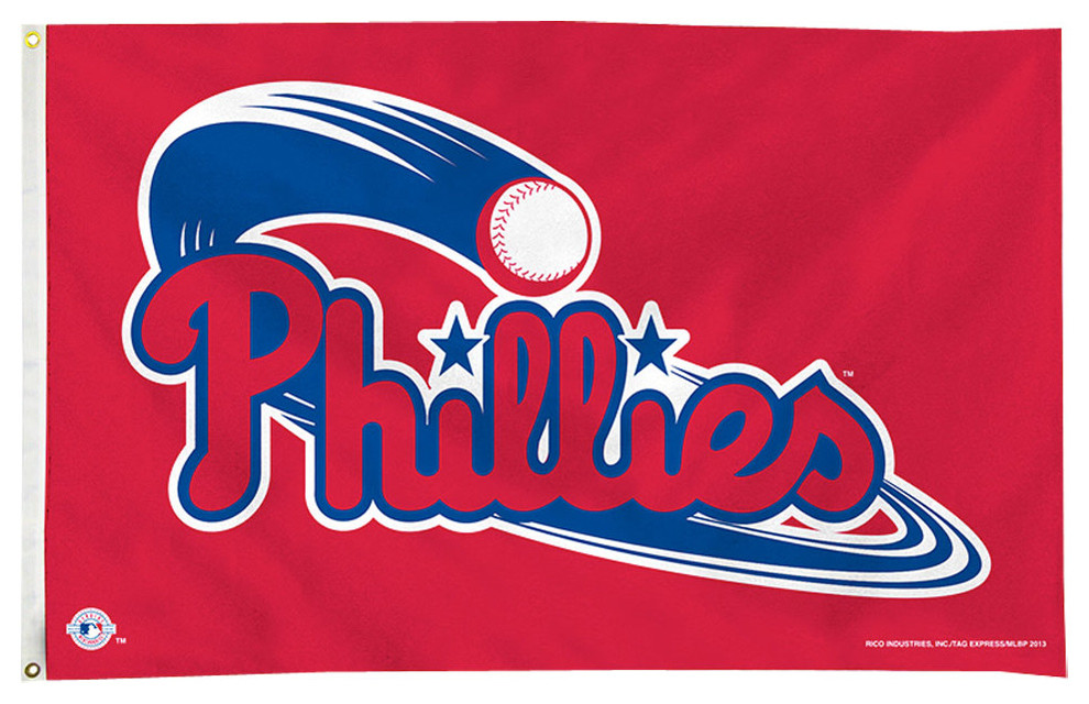 Philadelphia Phillies - 3' x 5' MLB Polyester Flag - Traditional ...