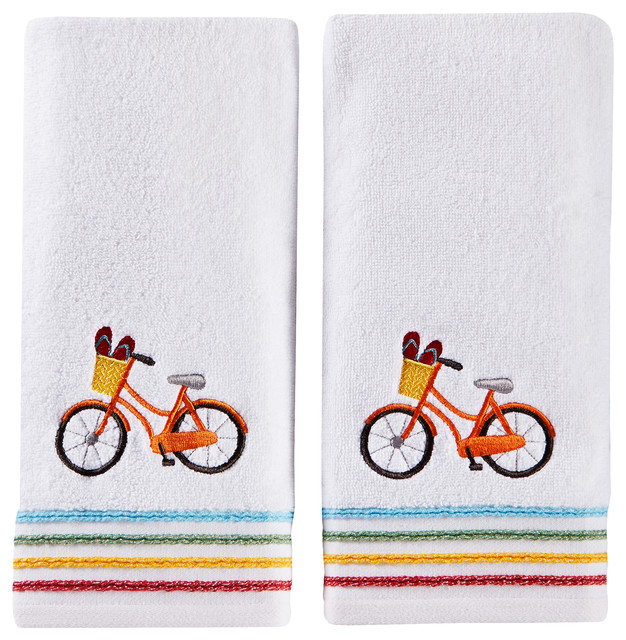 Paradise Beach Hand Towel, Set of 2 - Beach Style - Bath Towels - by ...