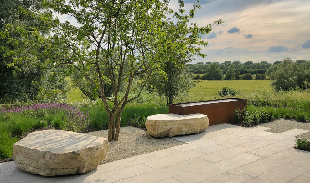 Modern Country Garden in Cambridgeshire - Modern - Landscape - Other ...