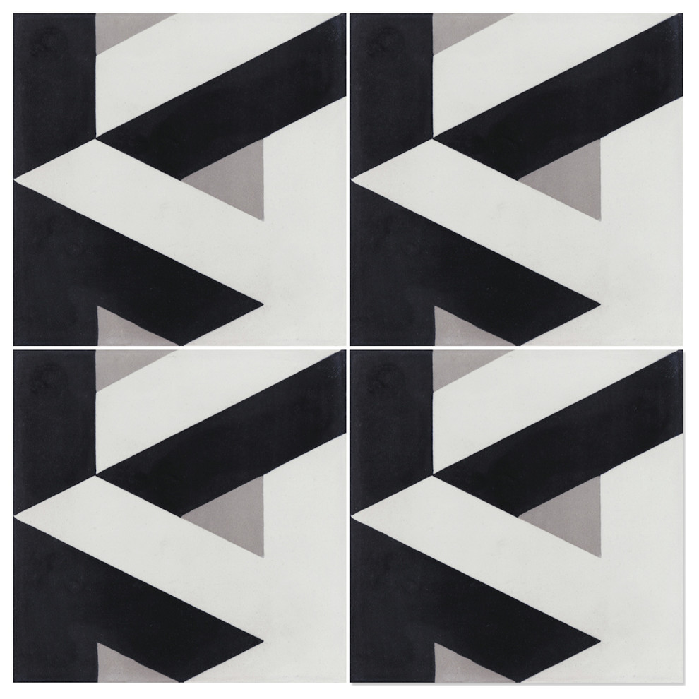 Treviso Handcrafted Cement Tile, Sample - Contemporary - Wall And Floor ...