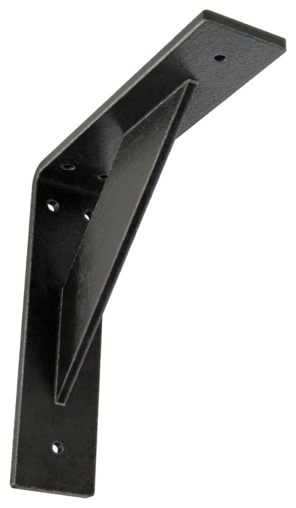 2"x20"x20" Traditional Steel Bracket, Hammered Black, 2Wx8"Dx8"H ...