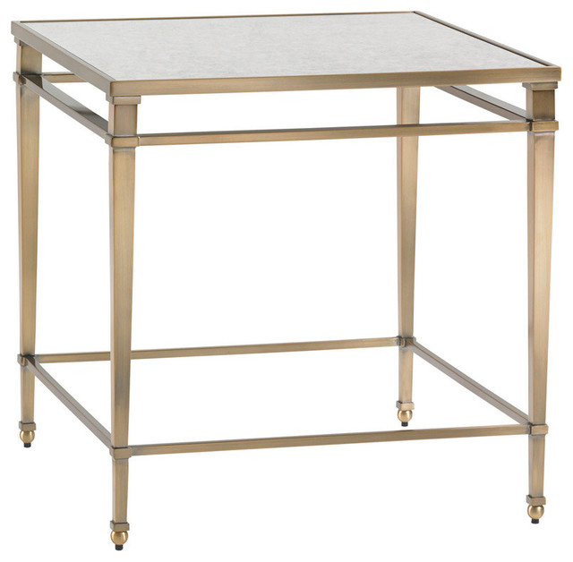 Maxfield Metal Lamp Table - Transitional - Side Tables And End Tables ...