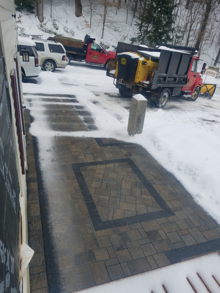 Techo-Bloc heated Permeable Pavers installed in New Hampshire ...