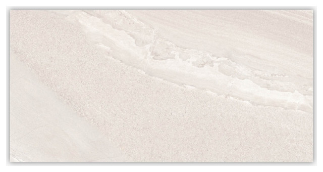 Crossover White Textured 24x48 Porcelain Tile, 24x48 - Contemporary ...