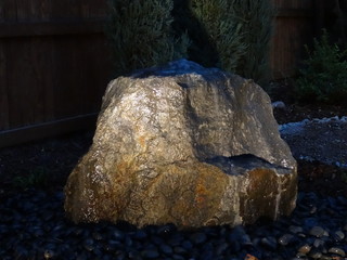 Cored Boulder Water Feature - Modern - Denver - by Mile High ...