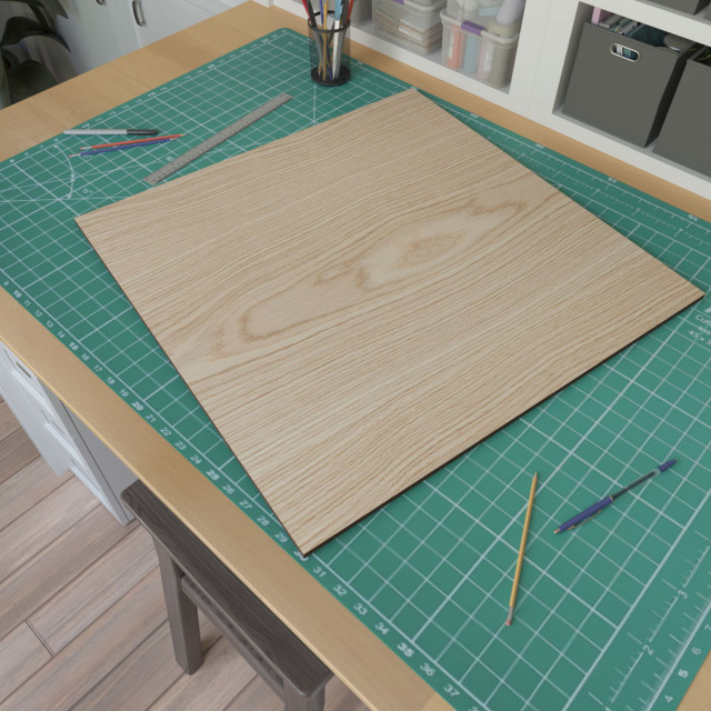 7 3/4"W x 7 3/4"H x 1/4"T Wood Hobby Board, Alder, 23.75"Wx23.75"Hx.375 ...