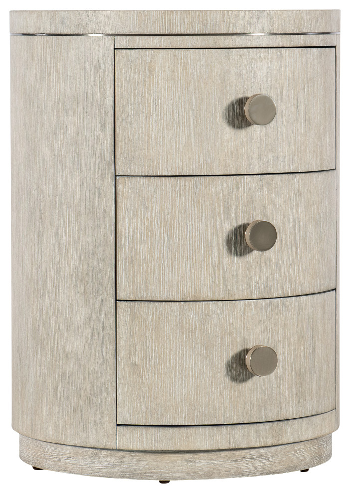 Modern Mood Round Nightstand - Transitional - Nightstands And Bedside ...
