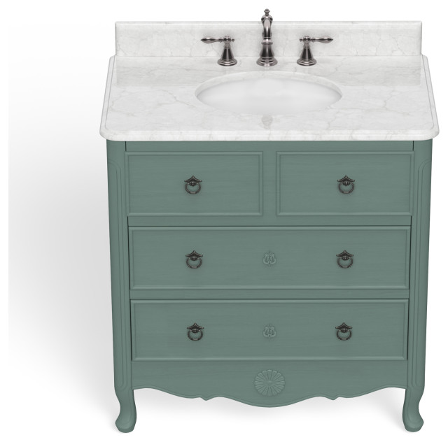 The Clara Bathroom Vanity, 34" - Traditional - Bathroom Vanities And ...