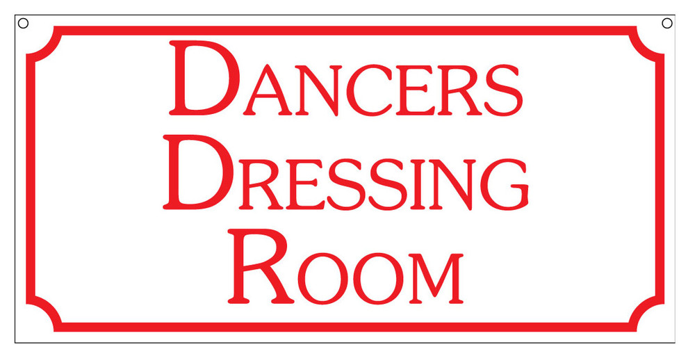 Dancers Dressing Room, Aluminum Bar Strip Club Man Cave Sign, 6"x12 ...