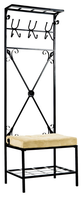 Arnold Entryway Storage Rack/Bench Seat - Transitional - Hall Trees ...