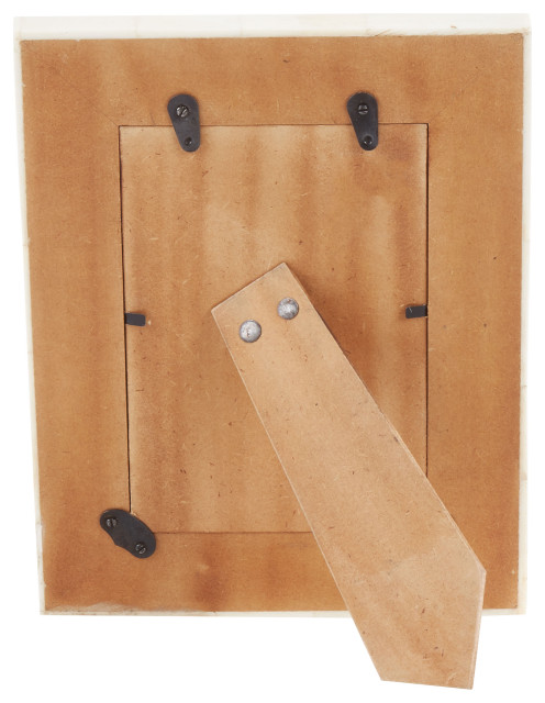Bone Picture Frame With Distressed Design, 4"x6" - Farmhouse - Picture ...