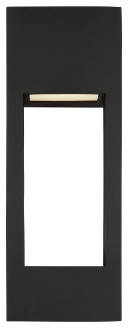 Testa LED Outdoor Wall Lantern, Black - Modern - Outdoor Wall Lights ...