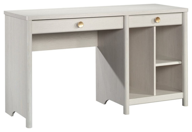 Sauder Dover Edge Engineered Wood Desk in Glacier Oak - Transitional ...