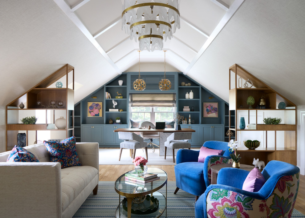 Home Ofice Oasis - Transitional - Living Room - New York - by Mark Ciano Home | Houzz
