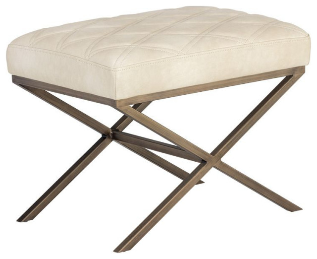 Wisconsin Bench, Bravo Cream - Transitional - Upholstered Benches - by ...