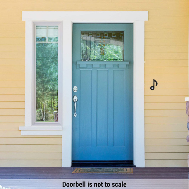 Solid Brass Music Note Doorbell in 4 Finishes - Contemporary ...