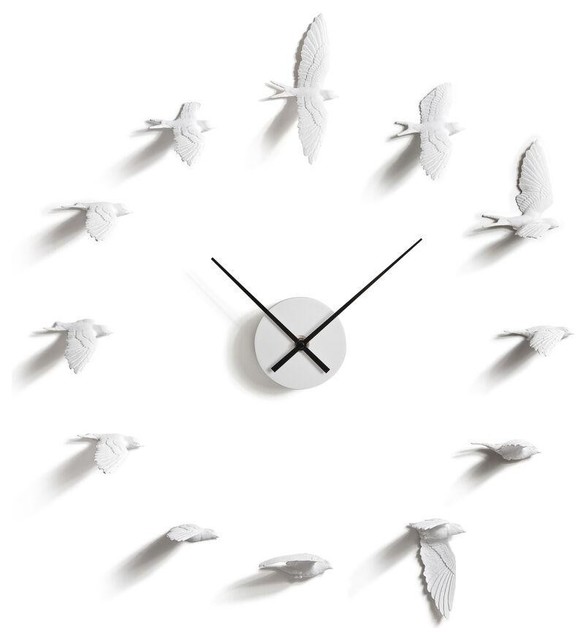 Haoshi Swallow Clock - Contemporary - Wall Clocks - by Temerity Concepts | Houzz