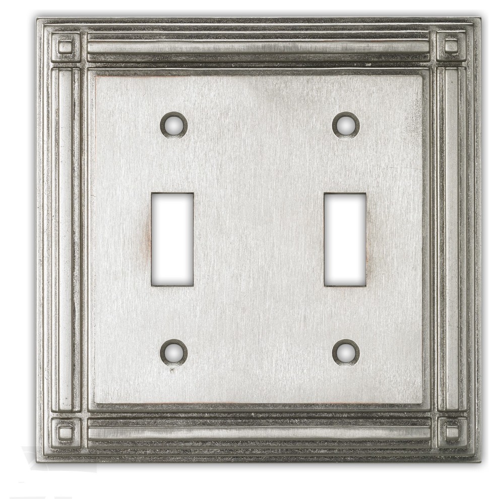 Evanston Double Light Switch Plate - Transitional - Switch Plates And ...