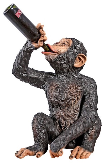 Anisetta Liquore Drinking Monkey Statue - Contemporary - Garden Statues ... Anisetta Liquore Drinking Monkey Statue - Contemporary - Garden Statues ...