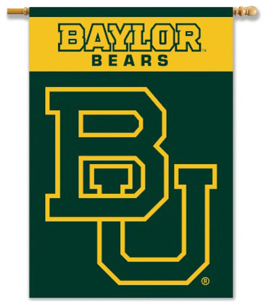 Baylor University, 28"x40" 2-sided NCAA Banner - Traditional - Flags ...