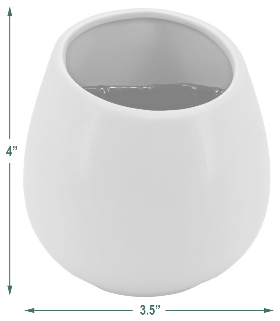 Small Round Wall Planter - Transitional - Outdoor Pots And Planters ...