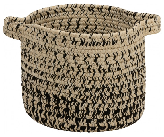 Colonial Mills Basket Monet Ombre Sand and Black Round - Contemporary ...