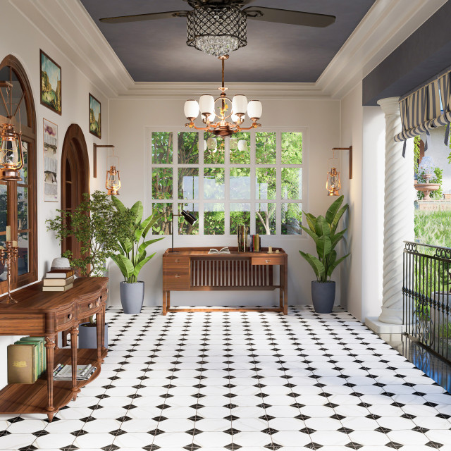 Merzoni Yard Marquina Porcelain Floor and Wall Tile - Contemporary ...