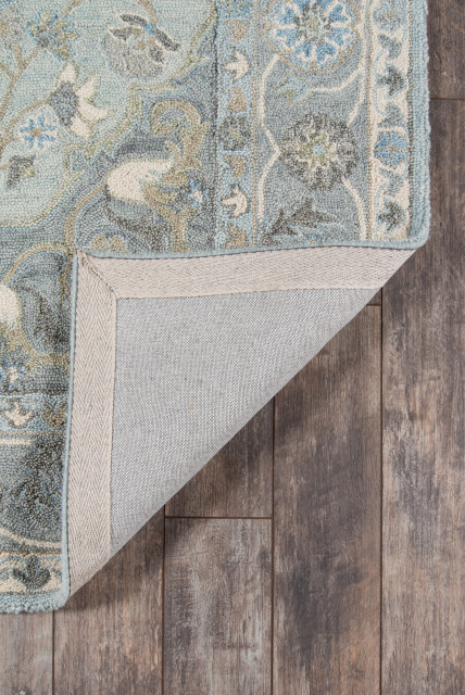 Momeni Tangier Wool Hand Tufted Area Rug, 2'3"x8' - Traditional - Hall ...