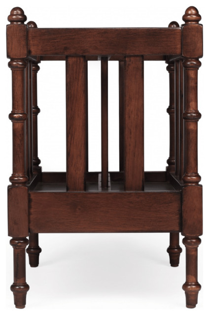 Antique Cherry Magazine Basket - Traditional - Magazine Racks - by ...