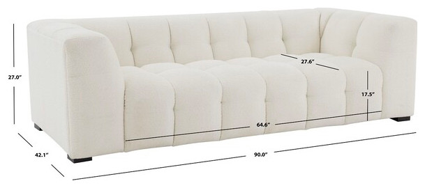 Safavieh Couture Petryna Boucle Tufted Sofa, #N/A - Transitional - Sofas - by Safavieh | Houzz