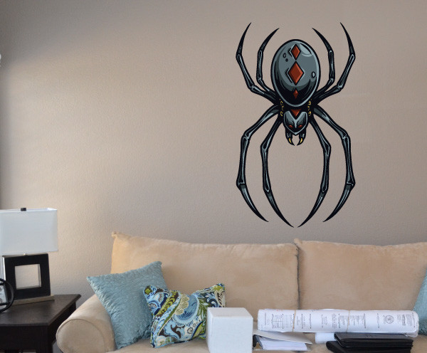 Spider Vinyl Wall Decal SpiderUScolor002, 72 in. - Contemporary - Wall ...
