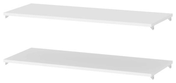 Tvilum Bright 2 Shelf Expansion Pack in White - Transitional - Display ...