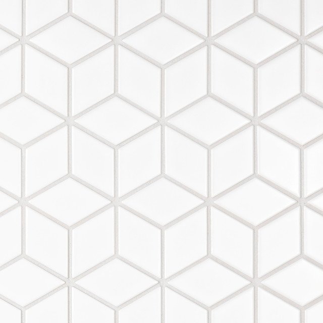 Metro Rhombus Mosaic Floor and Wall Tile - Contemporary - Mosaic Tile ...