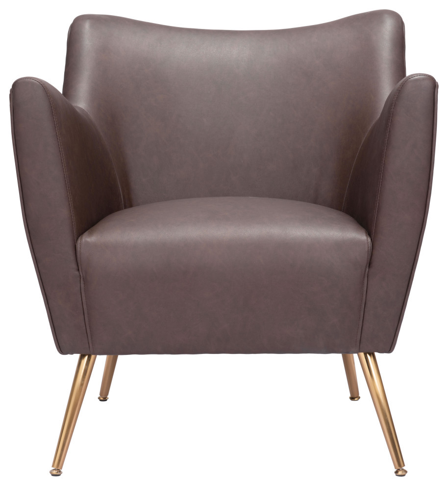 Grae Accent Chair Espresso - Midcentury - Armchairs And Accent Chairs ...