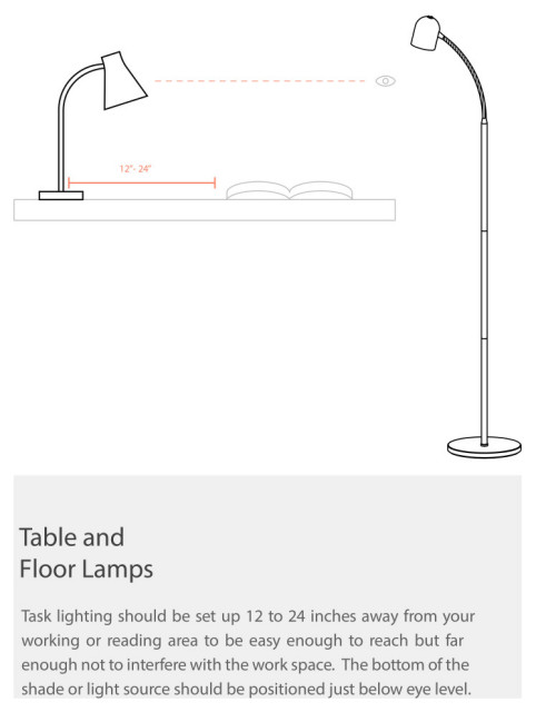Ultima Fluorescent Extended Reach Desk Lamp, Black - Transitional ...