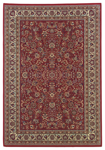 Aiden Traditional Vintage Inspired Red/Ivory Rug, 12' x 15 ...