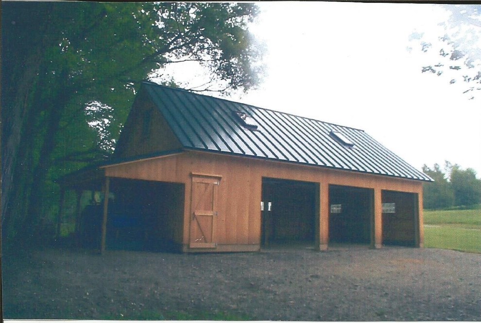 Gable Style Pole Barns - Traditional - New York - by PINE RIDGE POLE ...