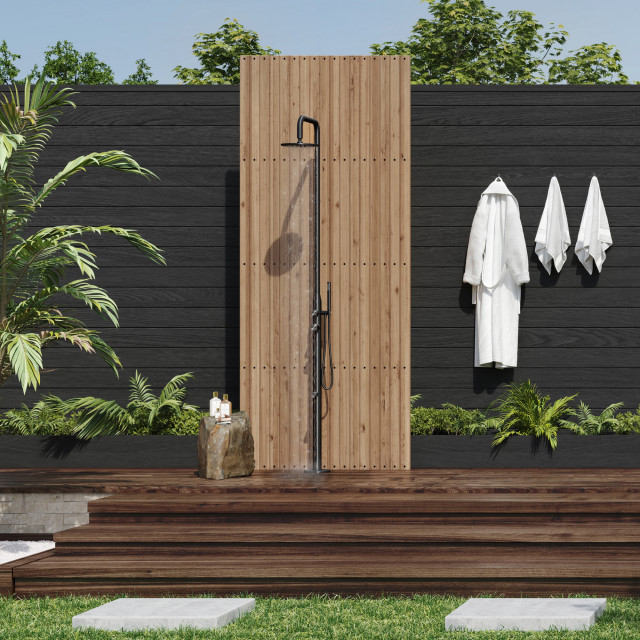 Pipeline Outdoor Shower, 2.5 GPM - Contemporary - Outdoor Showers - by ...