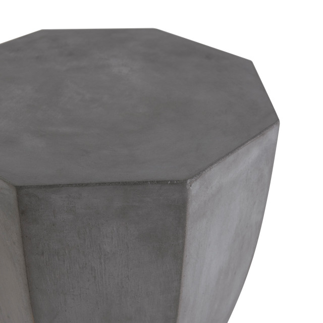 Babaloo Octagonal End Table - Concrete - Farmhouse - Side Tables And ...