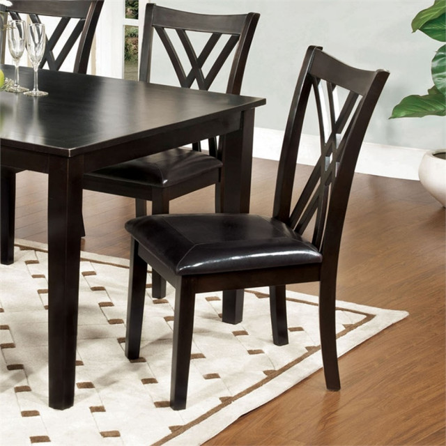 Furniture of America Signal Transitional Wood 7-Piece Dining Set in ...