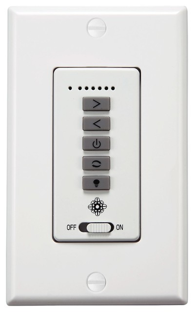 Monte Carlo 6 Speed Wall Control -White - Contemporary - Ceiling Fan ...