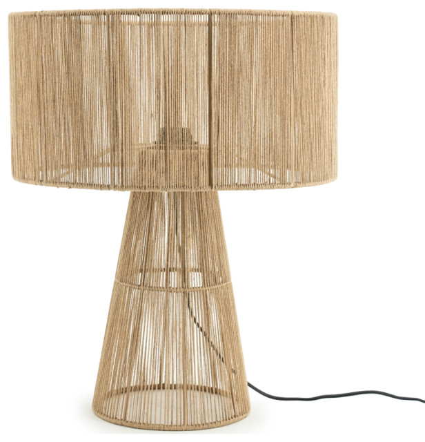 Jute Modern Table Lamp, By-Boo Oshu - Beach Style - Table Lamps - by ...