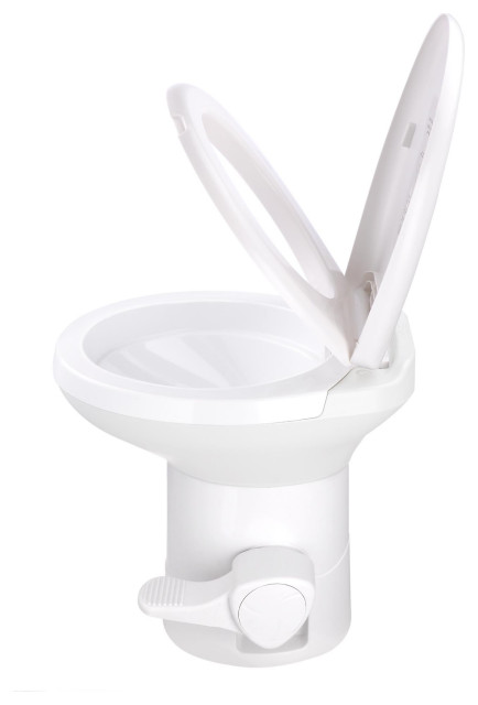 Yescom RV Toilet Camper Toilet Gravity Flush Travel Trailer Toilet 2 ...