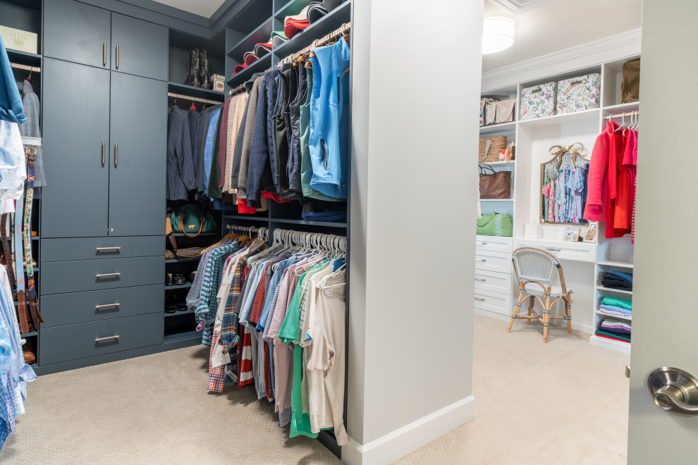 Lovely His & Hers Primary Closets in Leesburg - Closet - DC Metro - by The Tailored Closet ...