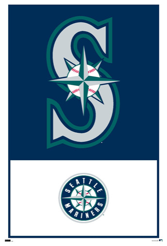 MLB Seattle Mariners - Logo 22, 22.375" x 34" - Beach Style - Prints ...