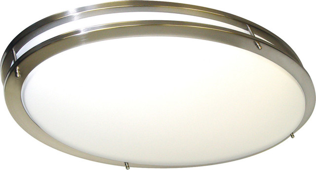 Glamour 2 Light - CFL - 32" Oval - Flush Mount (2) 36W Fluorescent ...